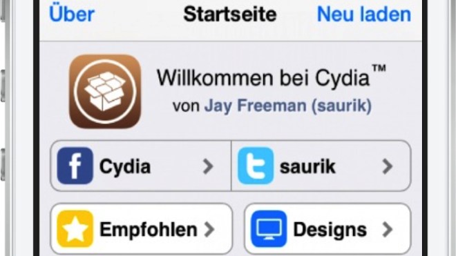 Umfangreiches Update für den Cydia Store - mit deutschem Menü