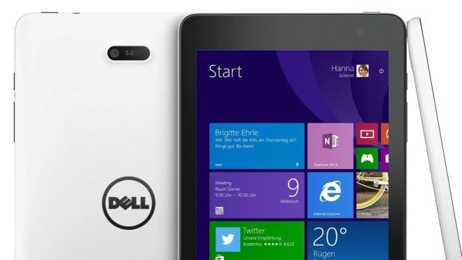 Windows 8.1: Dell aktualisiert 8-Zoll-Tablet - jetzt ab 159 Euro