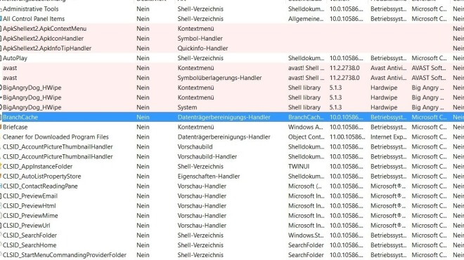 ShellExView - Shell-Erweiterungen verwalten Download