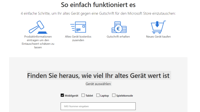 Gutschrift für alte Hardware: Microsoft startet Trade-In-Programm