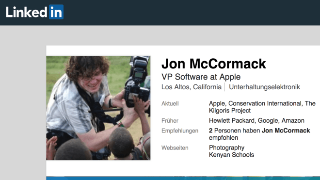 HP-Software-Chef Jon McCormack wird Apples neuer Software-Manager