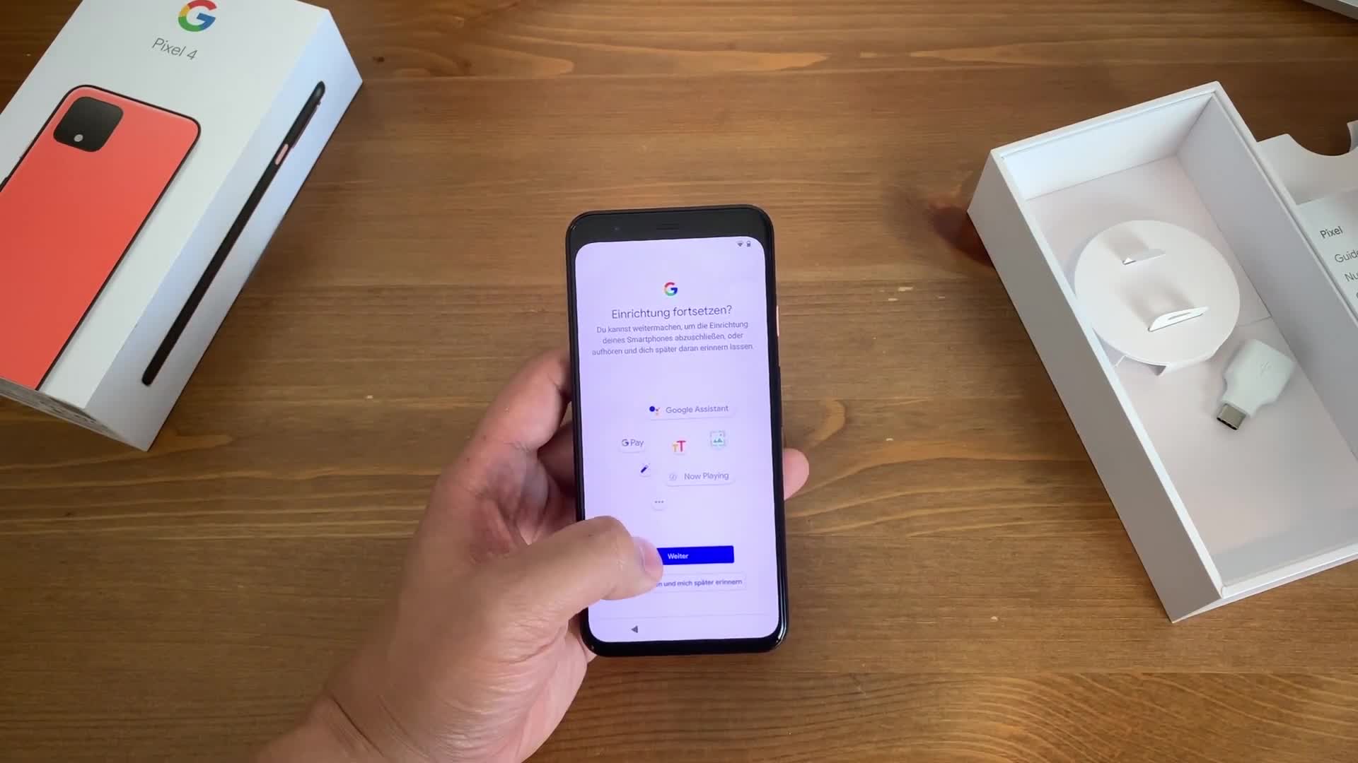 Pixel 4 - Unboxing und Einrichtung des neuen Google-Phones