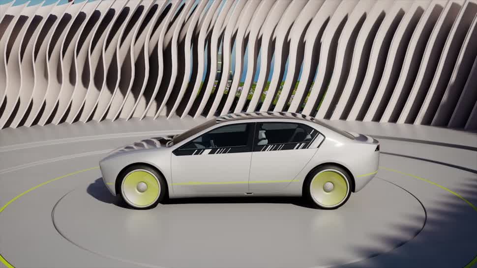 BMW: Konzeptauto mit E-Ink-Display und großem HUD vorgestellt