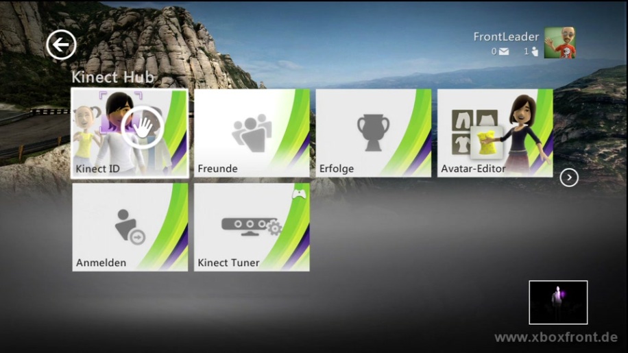 Kinect Tiner und Kinect ID