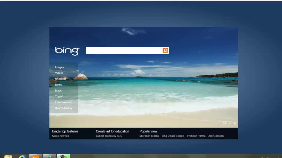 HTML5-Version von Bing im Internet Explorer 9